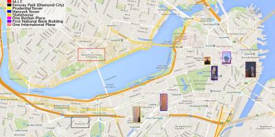 波士顿的地图-地图Boston(美利坚合众国)