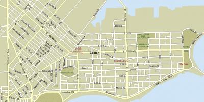 波士顿的地图-地图Boston(美利坚合众国)